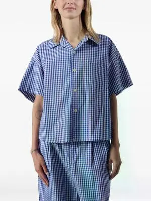 American Vintage Gingham Check Short-sleeve Shirt