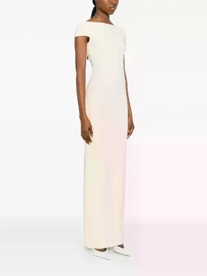 Solace London Kyra Off-the-shoulder Maxi Dress - Neutrals