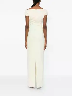 Solace London Kyra Off-the-shoulder Maxi Dress - Neutrals