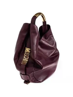 Moschino Handle Me Logo-plaque Tote Bag
