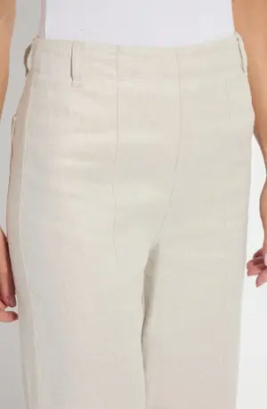 Lyssé Gabriela High-waist Linen-blend Pants