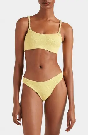 Hunza G Phoebe Two-piece Bikini Swimsuit - Butter
