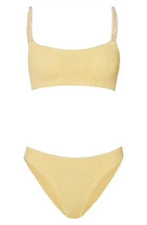 Hunza G Phoebe Two-piece Bikini Swimsuit - Butter