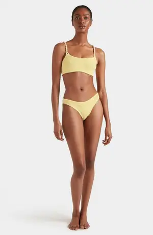 Hunza G Phoebe Two-piece Bikini Swimsuit - Butter