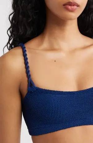 Hunza G Phoebe Two-piece Bikini Swimsuit - Navy