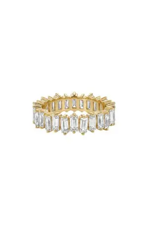 Argento Vivo Cubic Zirconia Baguette Band Ring