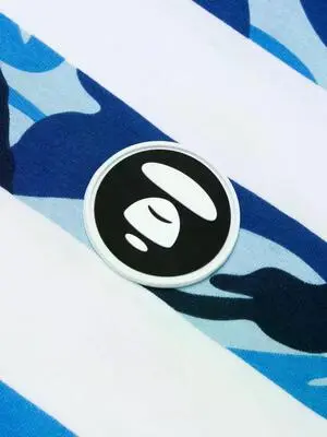AAPE BY *A BATHING APE Moonface Camo-striped T-shirt