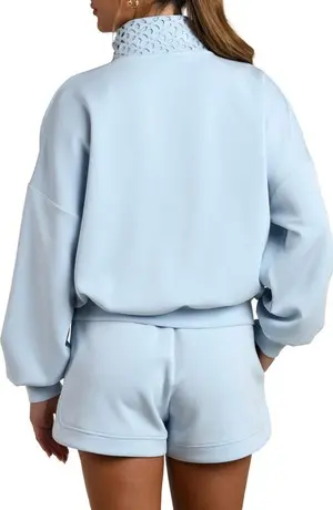 La Blanca Cloudset Lounge Half Zip Top - Drift