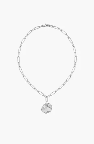 YOJ Molten Plate Pendant Necklace