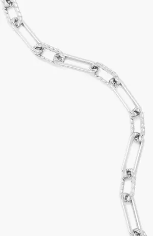 YOJ Oto Rope Detail Chain Bracelet In Plated Metal