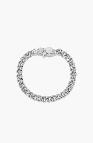 YOJ Loop Curb Chain Bracelet Plated - Silver