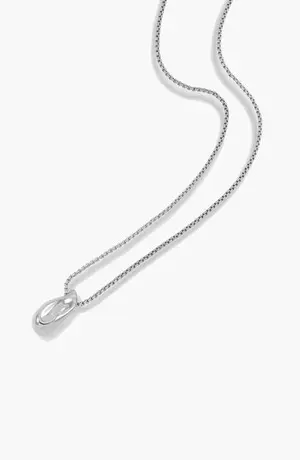 YOJ Perto Mini Pendant Necklace - Silver