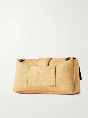 Jacquemus Le Bambino Chaîne Raffia-effect Shoulder Bag - Neutrals