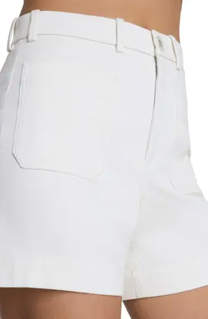 Spanx Supersmooth 5-inch Stretch Twill Shorts - Ivory
