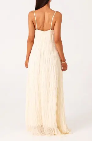 SNDYS. Louisiana Smock Maxi Dress - Shell