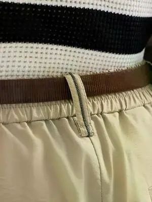 Brunello Cucinelli Techno Cotton Poplin Pleated Trousers - Neutrals