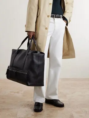 METIER Racer 53 Full-grain Leather Tote Bag - Brown