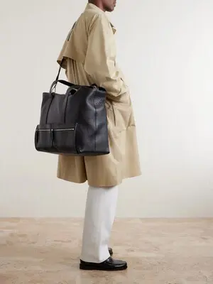 METIER Racer 53 Full-grain Leather Tote Bag - Brown