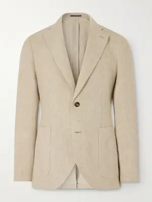 SLOWEAR Slim-fit Linen Blazer