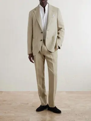 SLOWEAR Slim-fit Linen Blazer