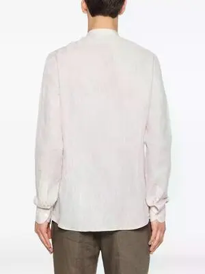 Tagliatore Band-collar Long-sleeve Shirt