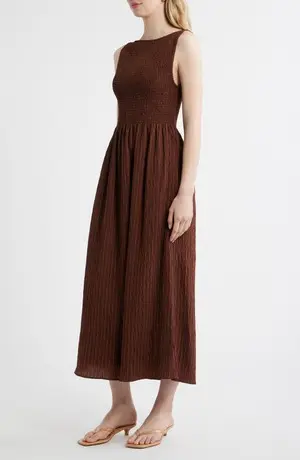 Hill House Home The Cosima Nap® Midi Dress - Chocolate