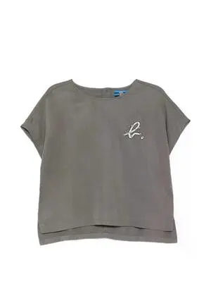 AGNES B. Logo-embroidered Blouse