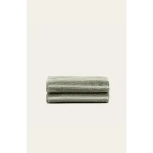 ITALIC Deia 2-piece Washcloth Set - Sage & Ecru