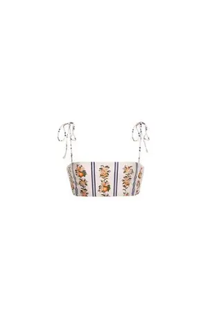 Agua Bendita Primavera Valle Bandeau Bikini Top - Multicolor