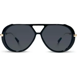 YOUZEY The Cove Aviator Sunglasses Black
