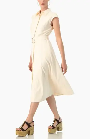 IVONNE Midi Shirt Dress