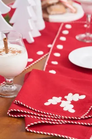 Carol & Frank Nordic Joy Set Of 4 Cloth Napkins