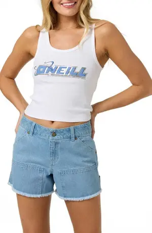O'Neill Frayed Denim Shorts - Indigo