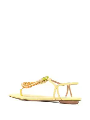 AQUAZZURA Citrus Sugar Sandals - Yellow