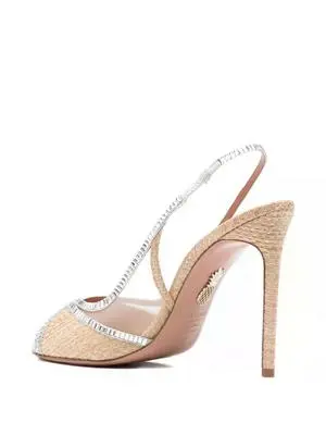 AQUAZZURA Wild Aurora Crystal-embellished Sandals