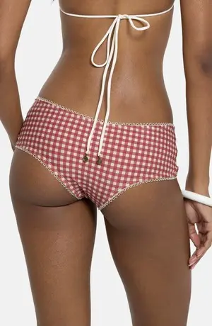 JADED LONDON Gingham Hot Pant Bikini Bottoms