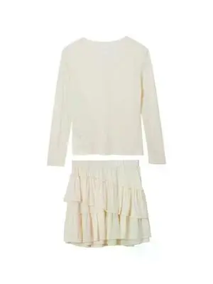 B+AB Ruffled Tiered-skirt Set
