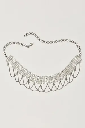 Free People Chain Belt With Fringe