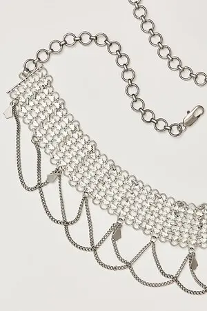 Free People Chain Belt With Fringe