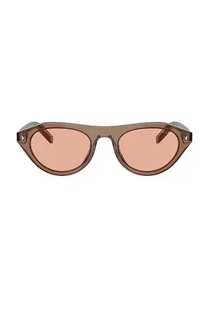 Prada Irregular Sunglasses - Translucent Brown