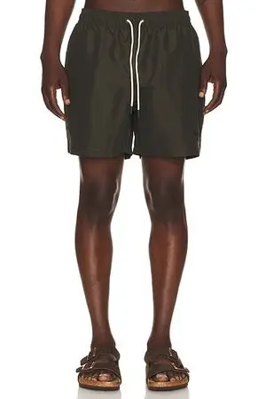 Barbour Water Reactive Tartan Swim Short - Olive