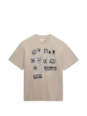 HONOR THE GIFT We All Grow Graphic-print T-shirt - Neutrals
