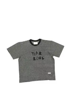 SONG FOR THE MUTE Yearbook Striped T-shirt - Black
