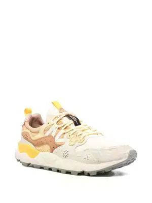 FLOWER MOUNTAIN Yamano 3 Panelled Sneakers - Neutrals