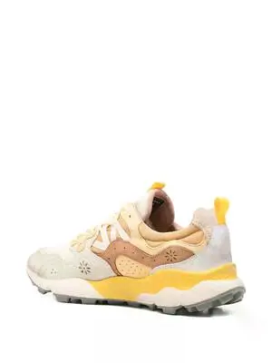 FLOWER MOUNTAIN Yamano 3 Panelled Sneakers - Neutrals