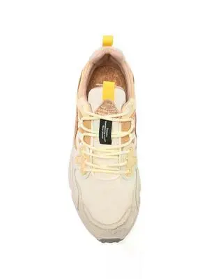 FLOWER MOUNTAIN Yamano 3 Panelled Sneakers - Neutrals