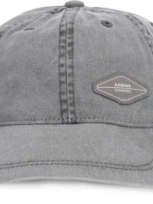 Armani Exchange Logo-patch Baseball Cap - Grey
