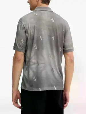 Armani Exchange Logo-pattern Polo Shirt