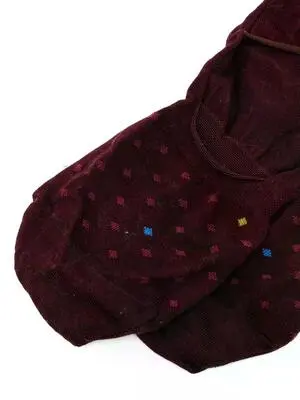 Zegna Diamond-patterned Invisible Socks