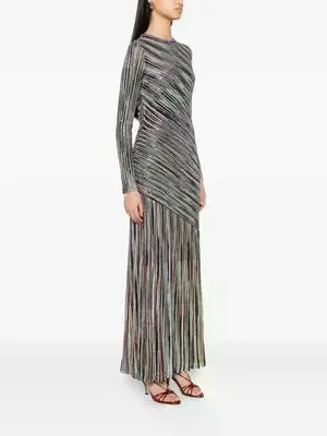 Missoni Sequin-embellished Striped Maxi Dress - Black